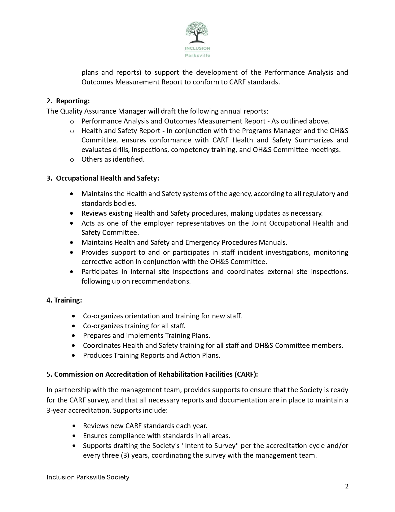 Job Postings | Inclusion Parksville Society